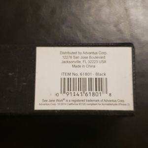 See Jane Work | Office | See Jane Work Black Leather Like Card Holder ...